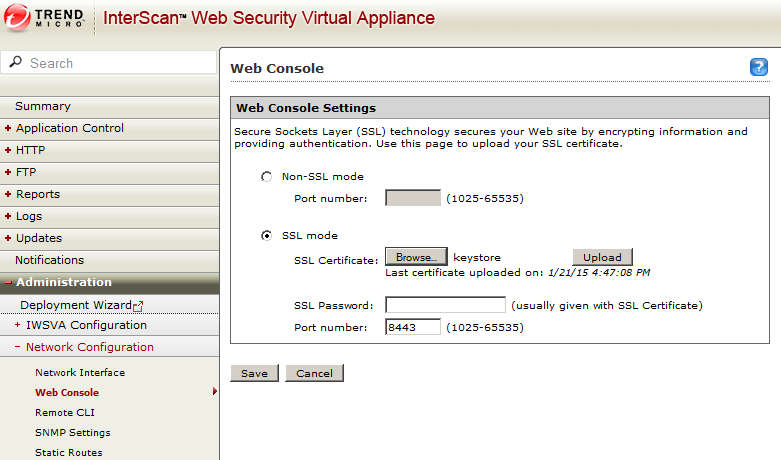 Replacing the IWSVA Admin Web Interface SSL Certificate | Konkretor ...